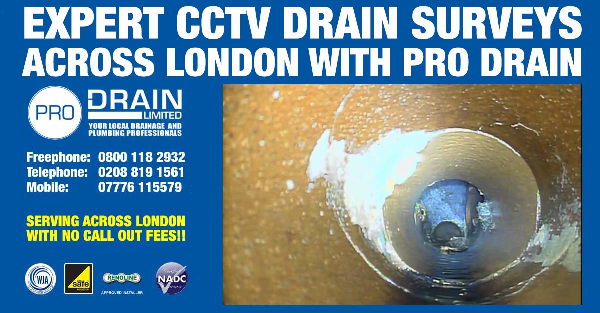 CCTV Drain Survey London and Drainage Problem Investigation