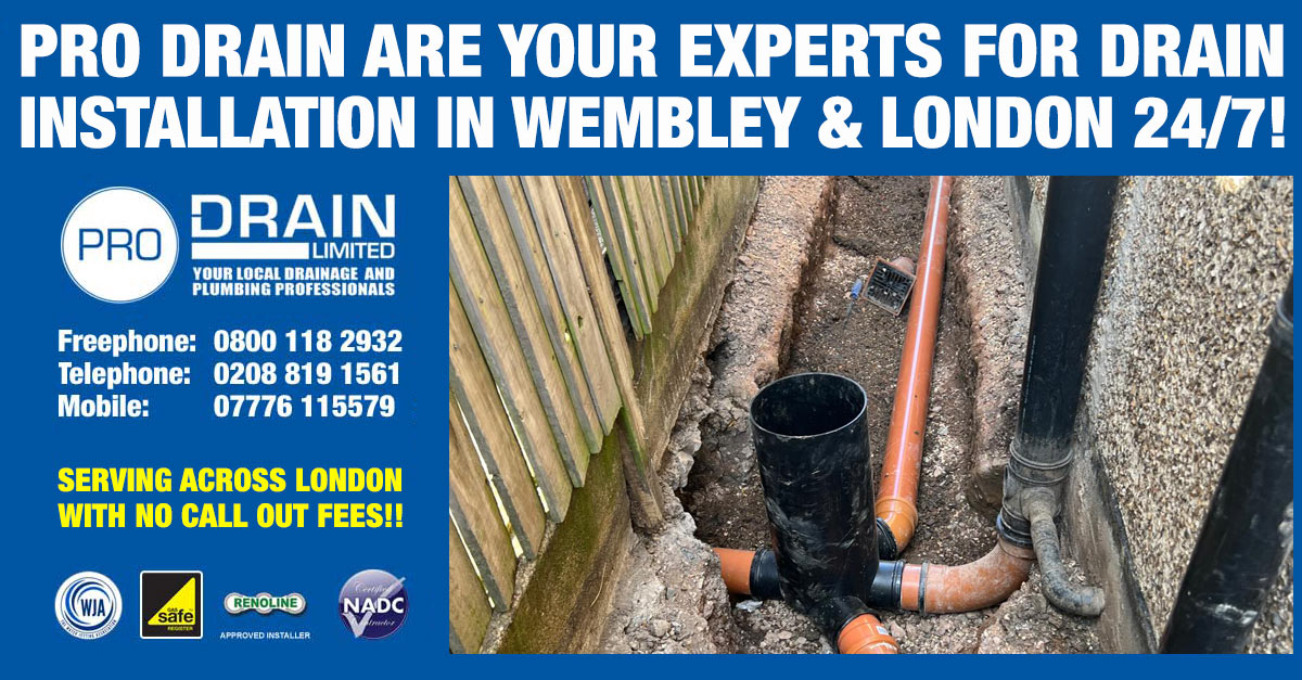 New Drain Installation in London